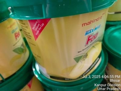 Partially damaged, dent, pressed or leaked condition of Engine oil ...