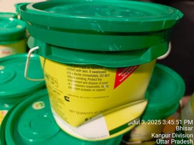 Partially damaged, dent, pressed or leaked condition of Engine oil ...