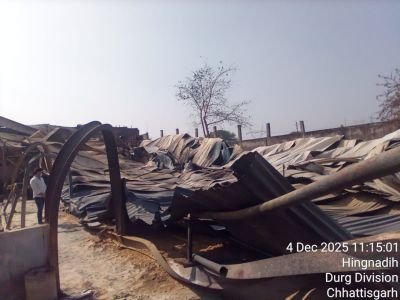 FIRE AFFECTED STOCK OF BUILDING SCRAP, ROOF SHEETS, DRUMSAND MACHINERY ...
